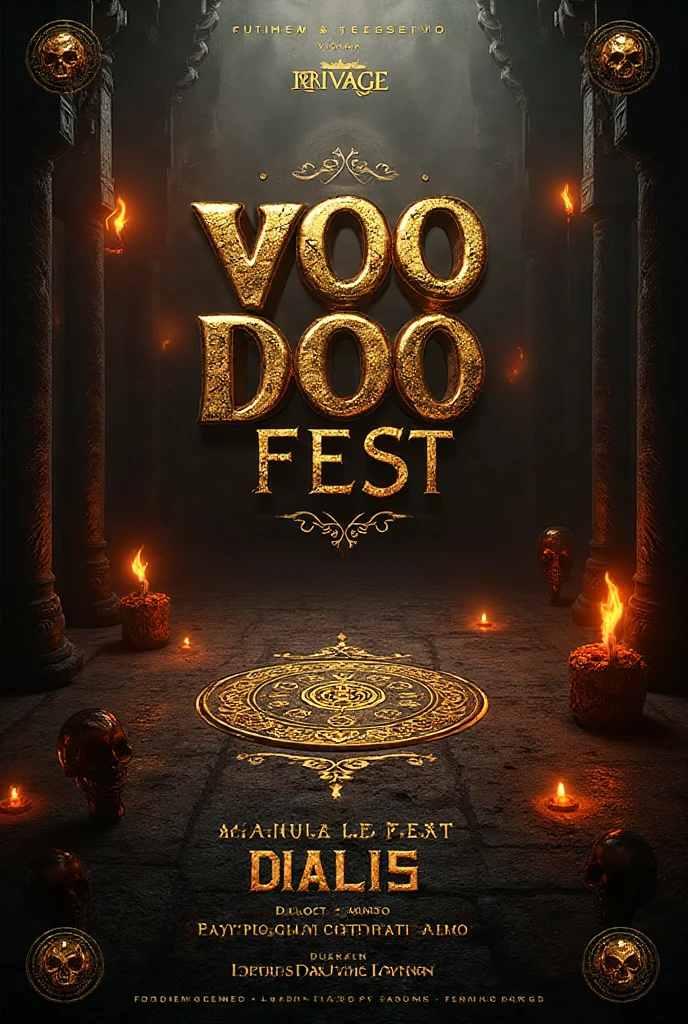 Hyperrealistic and Cinematic Flyer Halloween for the “VOO DOO FEST ...