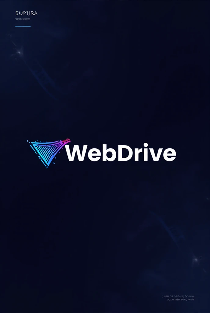 Logo for a web studio called “WebDrive.” Modern, minimalist design in a digital - SeaArt AI