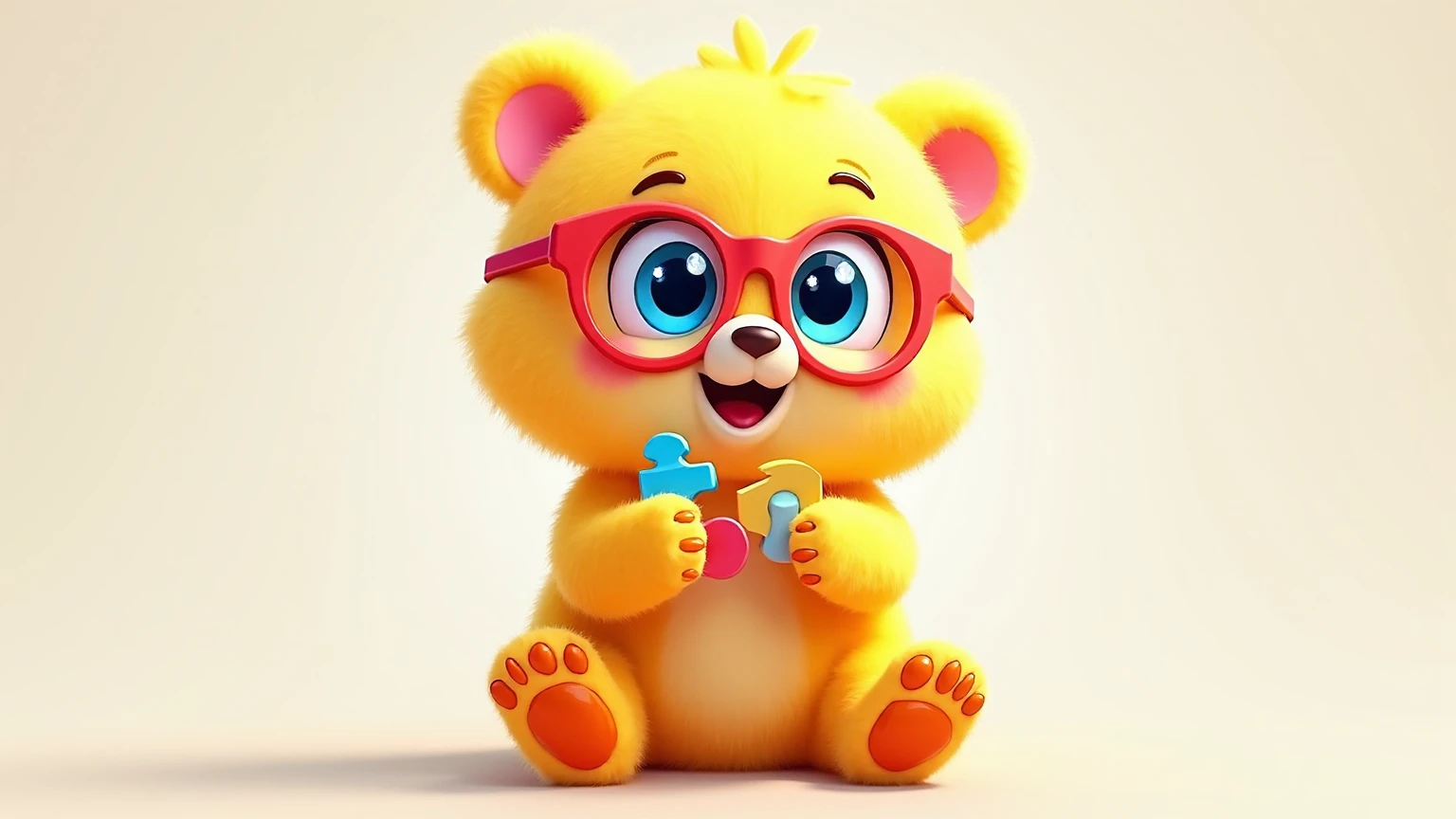 A highly detailed, cute gender-neutral young bear cub named Cute Nunu ...