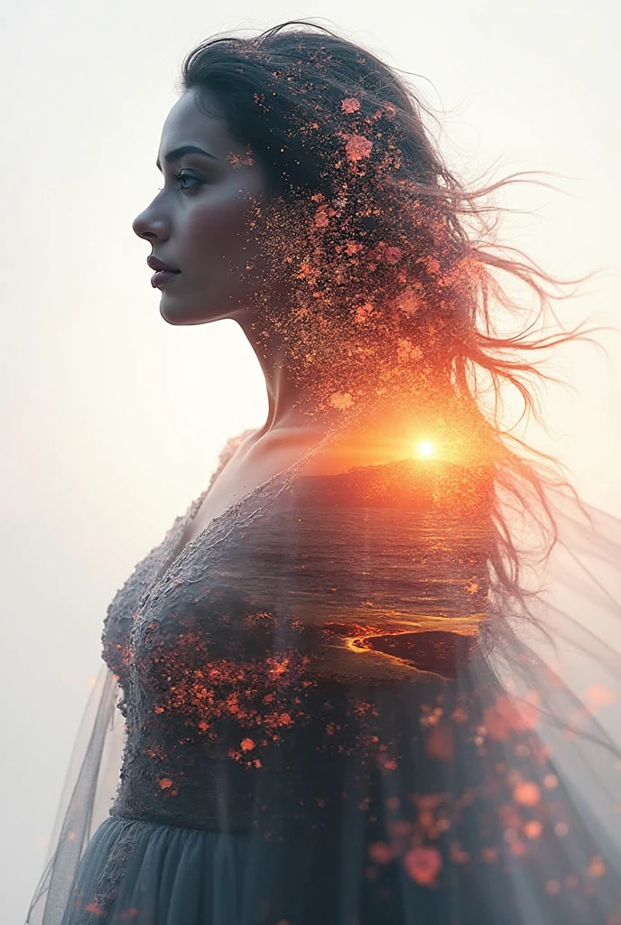High quality, 8K Ultra HD, A beautiful double exposure that combines an ...