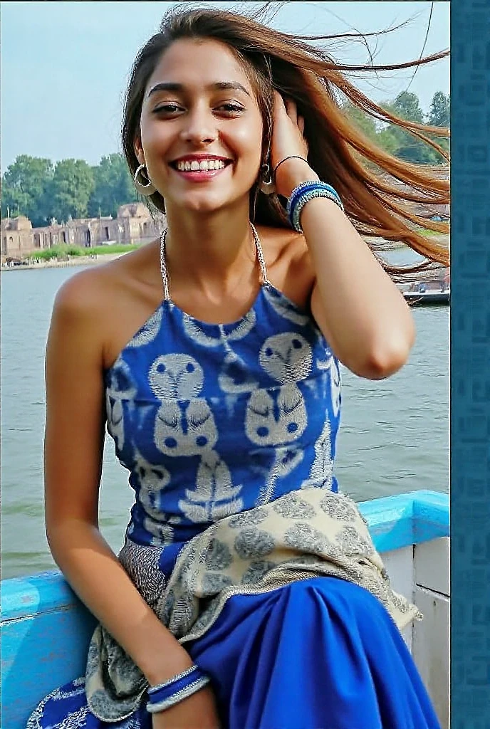 "A young woman, (describe your features, e.g., 'with long brown hair ...