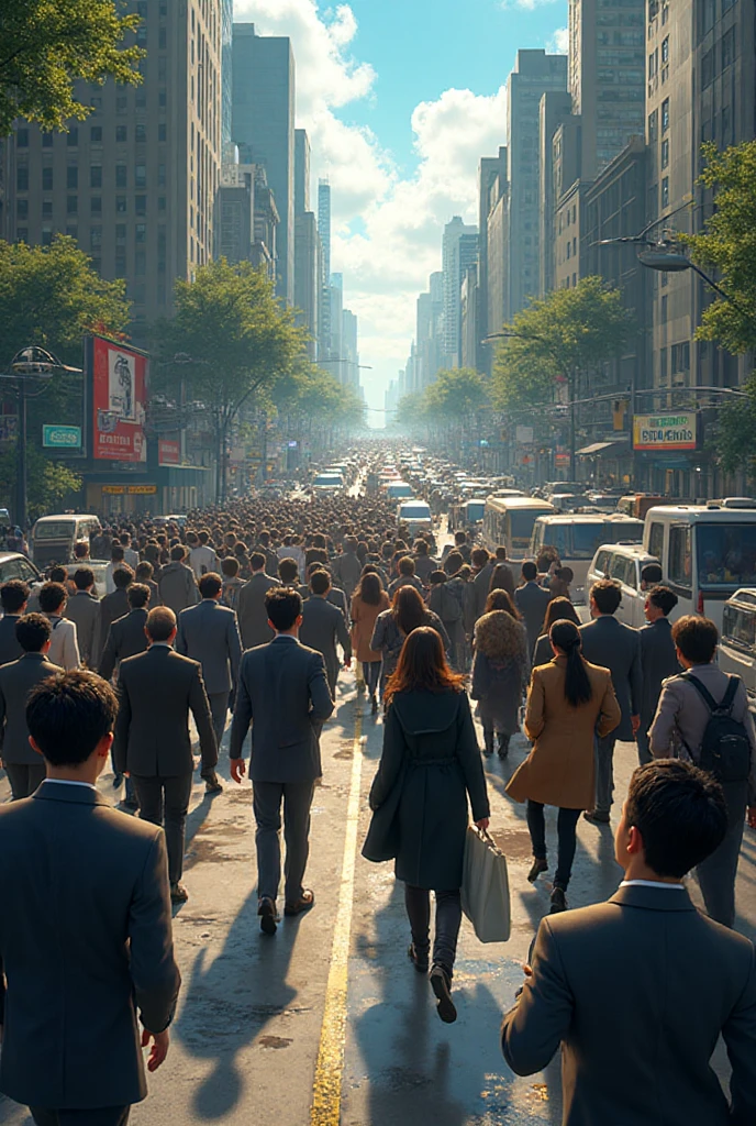 People walking - SeaArt AI