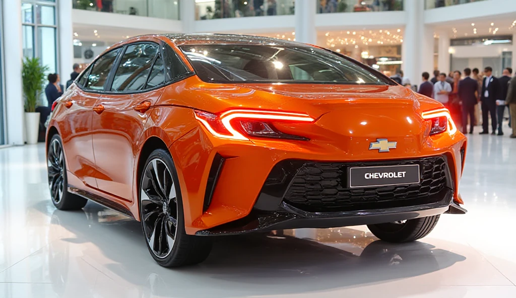 Close front ride side up view of painted " Gloss orange," with shiny ...