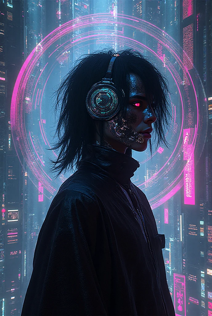 A close up of a man with a microphone and a microphone - SeaArt AI