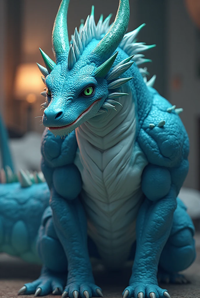 huge ????? )) , retrospecter,A male light blue skin Anthropomorphic dr ...