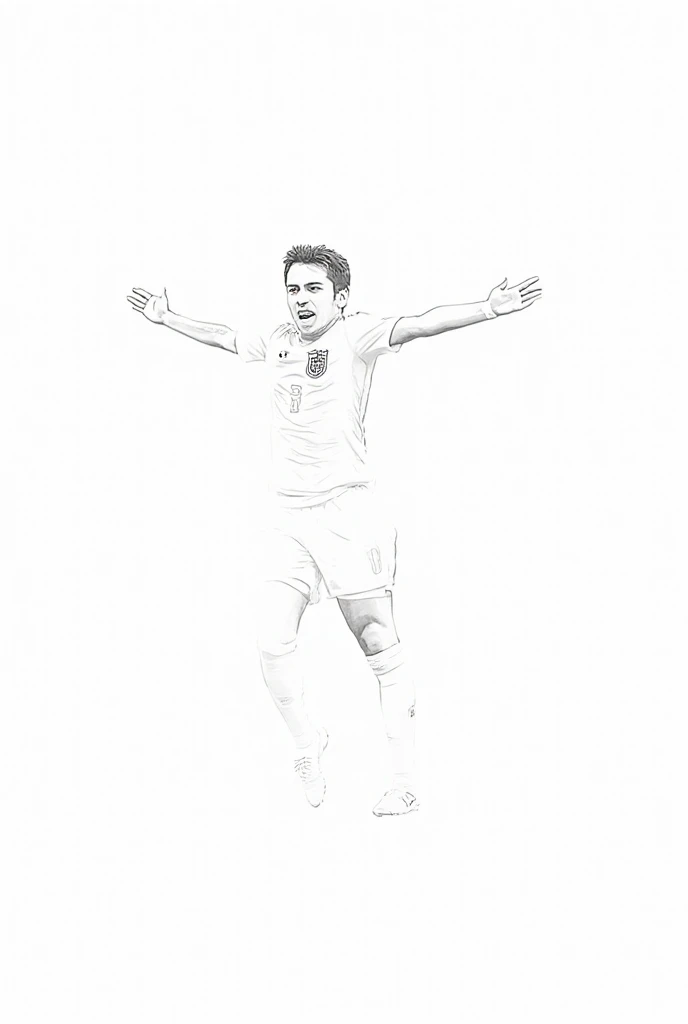 122. Thomas Müller (Allemagne) > Coloring page line drawing - SeaArt AI