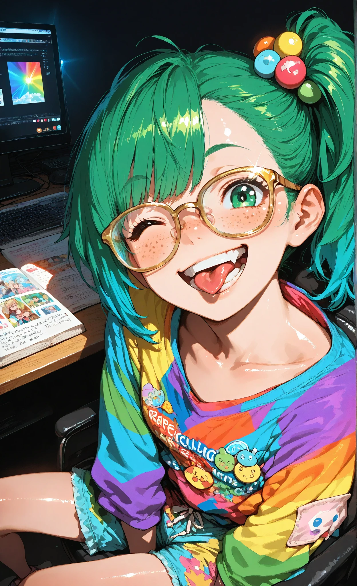 Rainbow Vibes & golden-rimmed Smiles!