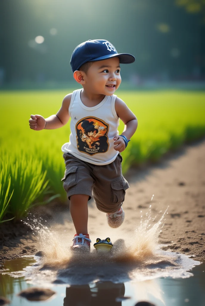 The video of the child slipped and fell while running - SeaArt AI