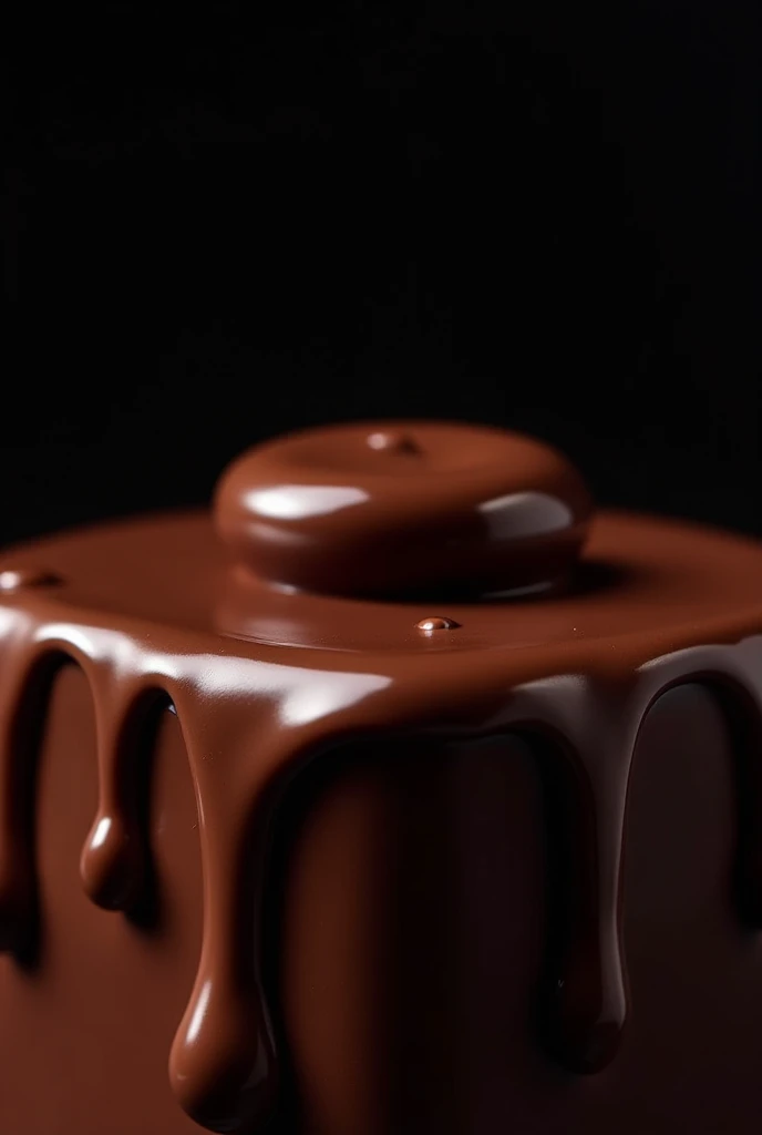 Cinematic chocolate scene, chocolate cake, dark background, high ...