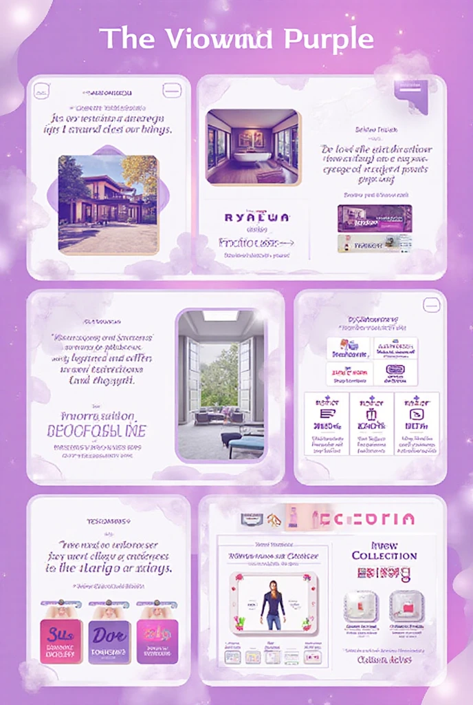 The "Vibrant Purple" Grid This grid uses a bright, energetic purple and ...