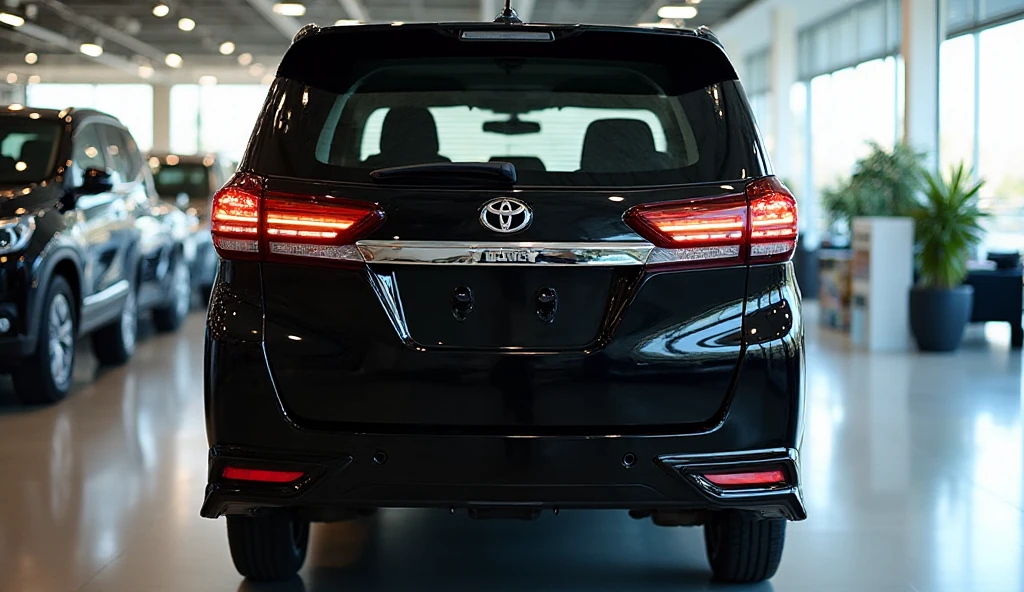 A photo ( back ) view of a polished ( black ) Color ( Toyota kijang ...