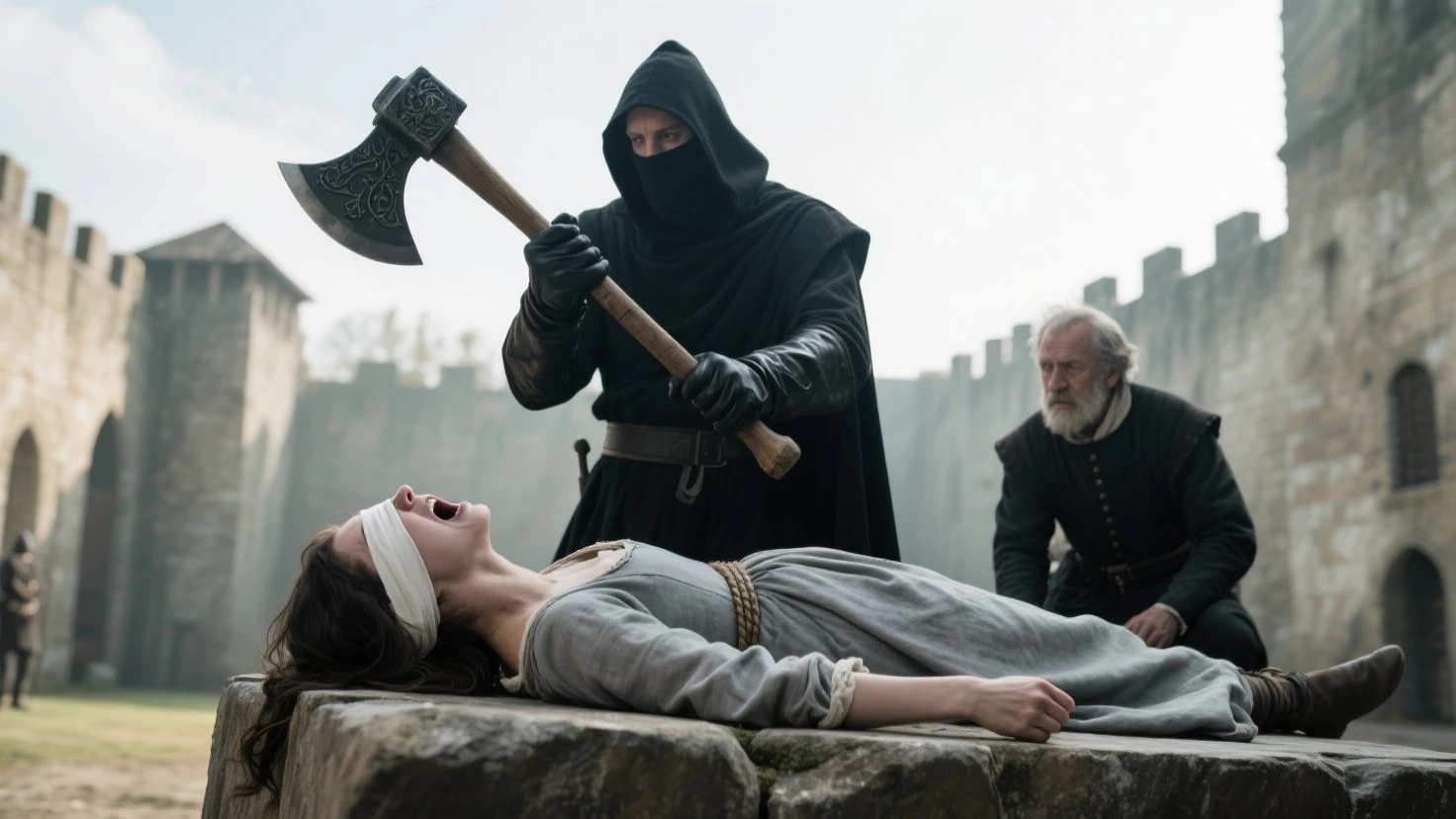 A photorealistic, live-action style, intensely dramatic and ...