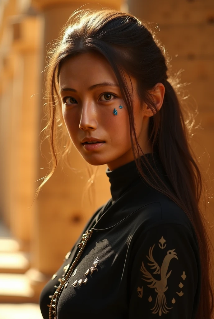 Ultra-realistic close-up scene of a beautiful girl with diamond - SeaArt AI