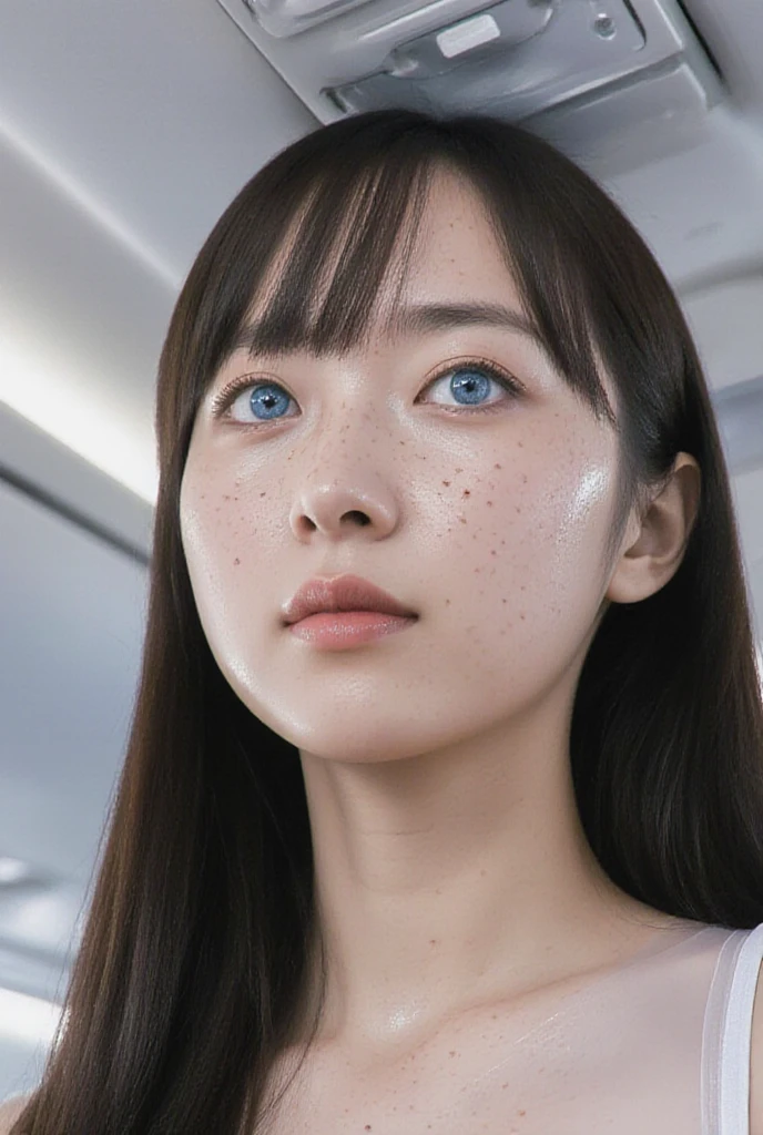前面の視点, from belowの眺め, ultra Low Angle View, young airline flight ...