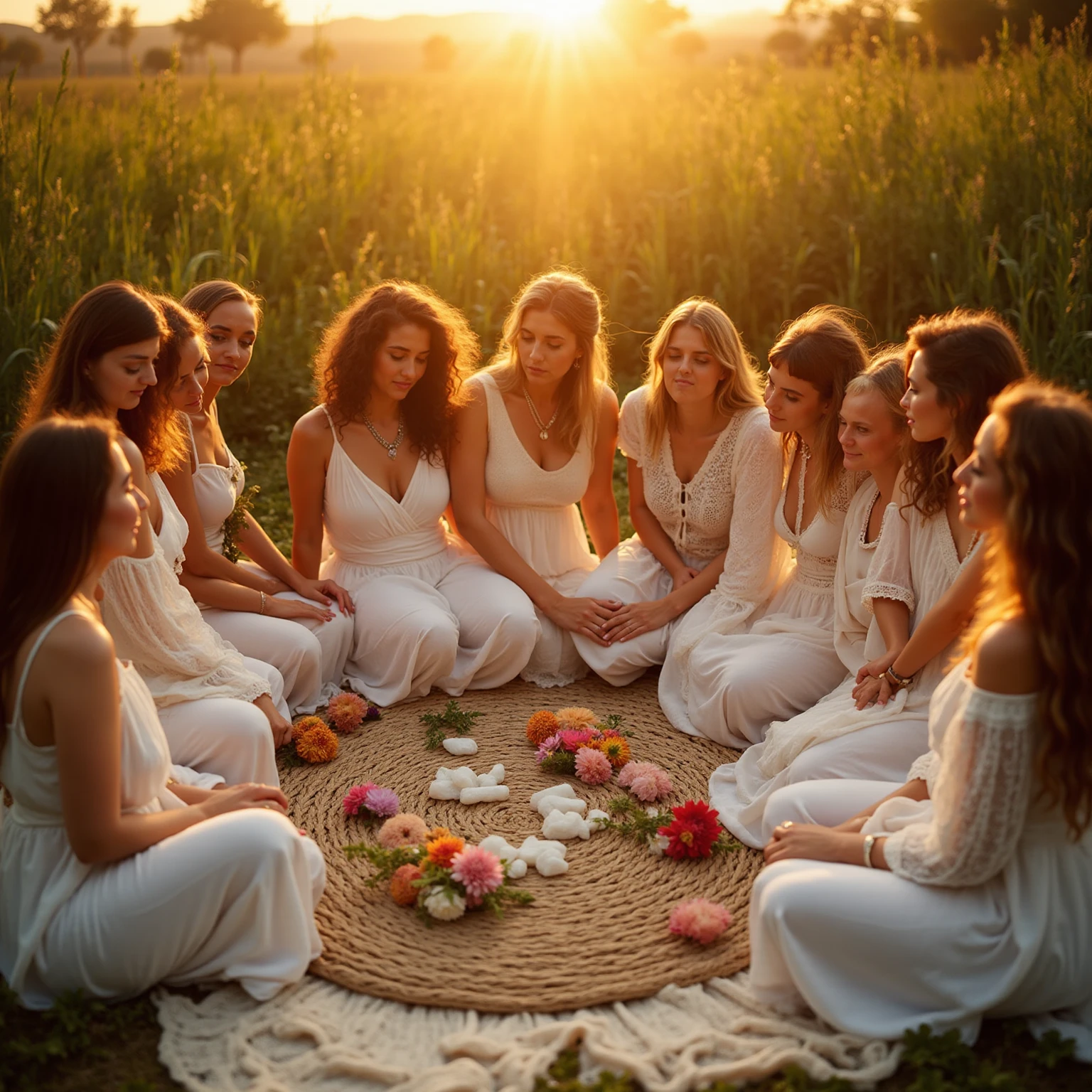 Young women with Spanish features, fair skin, and natural loose hair ...