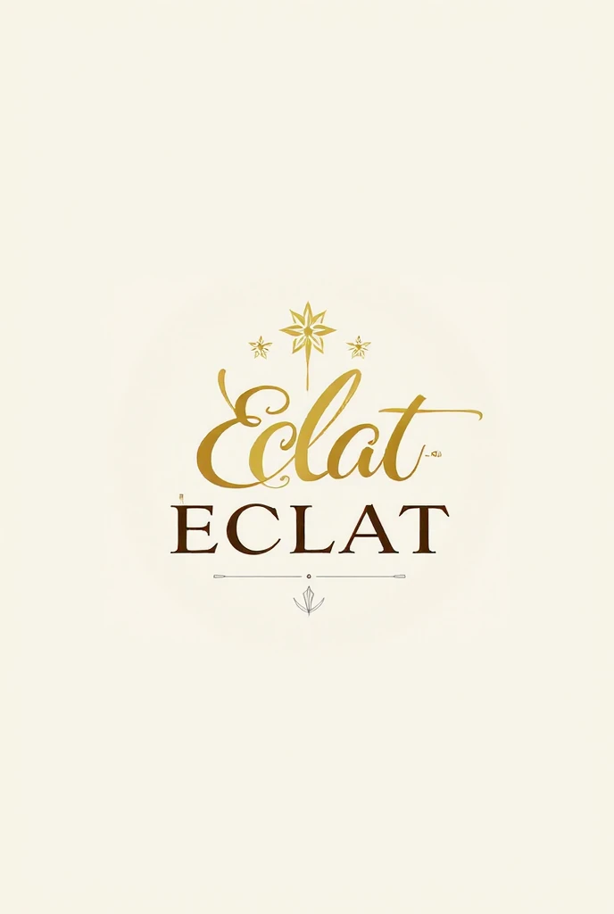 Create a professional logo for the brand Éclat, specialized in cookies ...