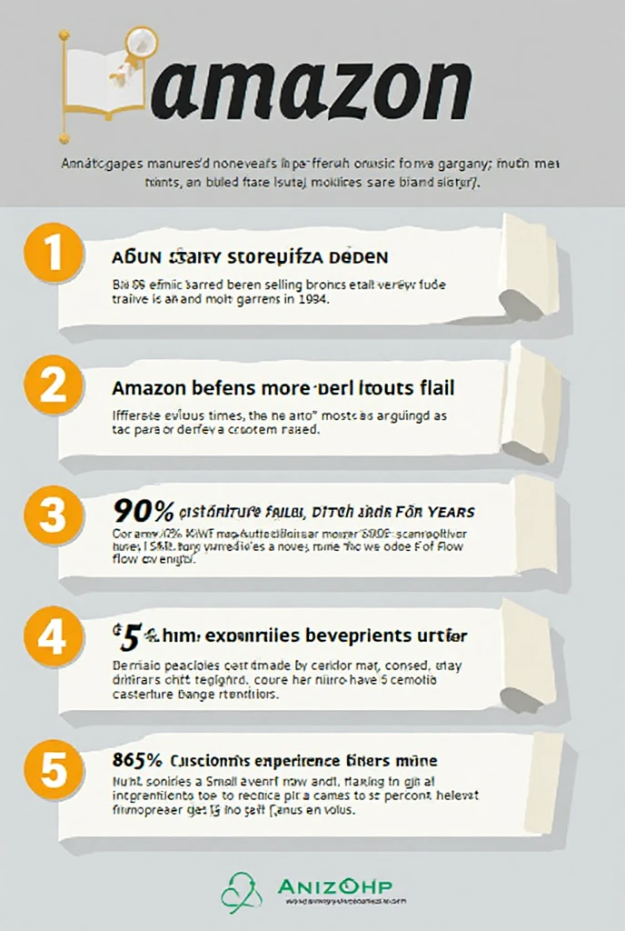 1. 💡 **Amazon started in a garage** — Jeff Bezos began selling books ...