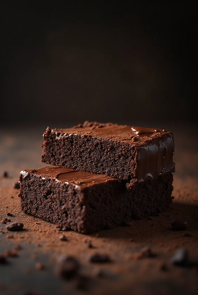 Cinematic chocolate frame, chocolate cake, dark background, quality ...
