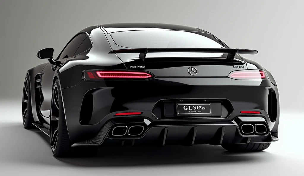 Rear view of an ultra-luxurious 2026 mercedes AMG gt63S with a polished ...