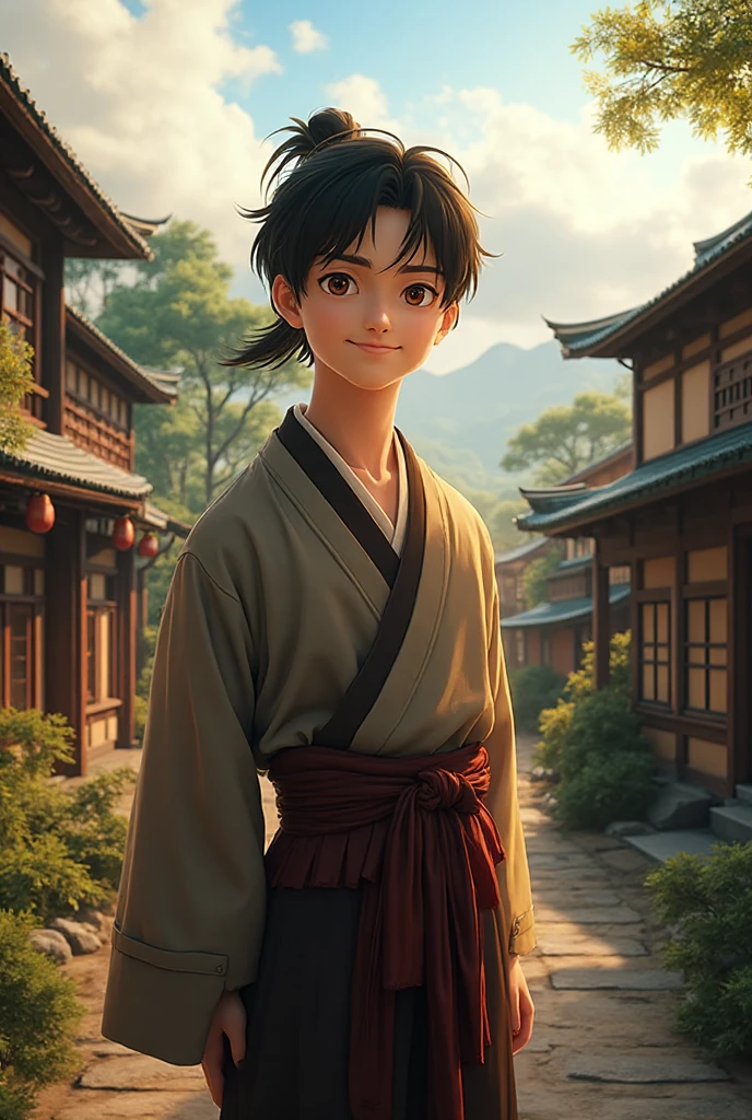 Create a hyperrealistic image of Tanjiro Kamado, what she would look ...