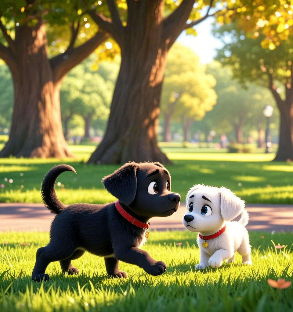 Puppy Love in the Park! 🐾