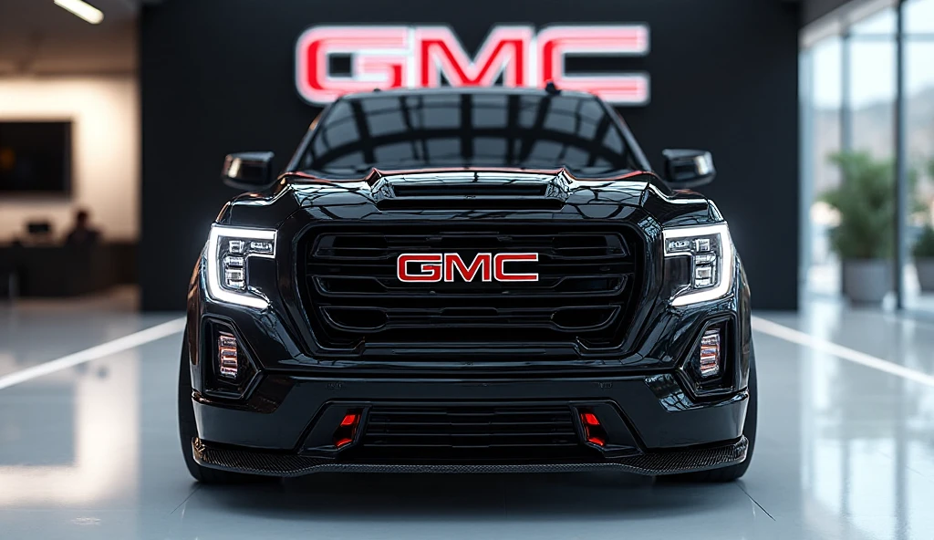 For front "Create a hyper-realistic image of a modern (GMC Sierra 2026 ...