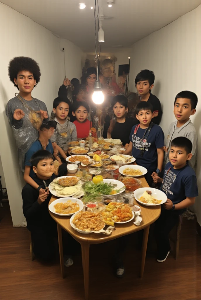 Merge the people from the two images into one - SeaArt AI