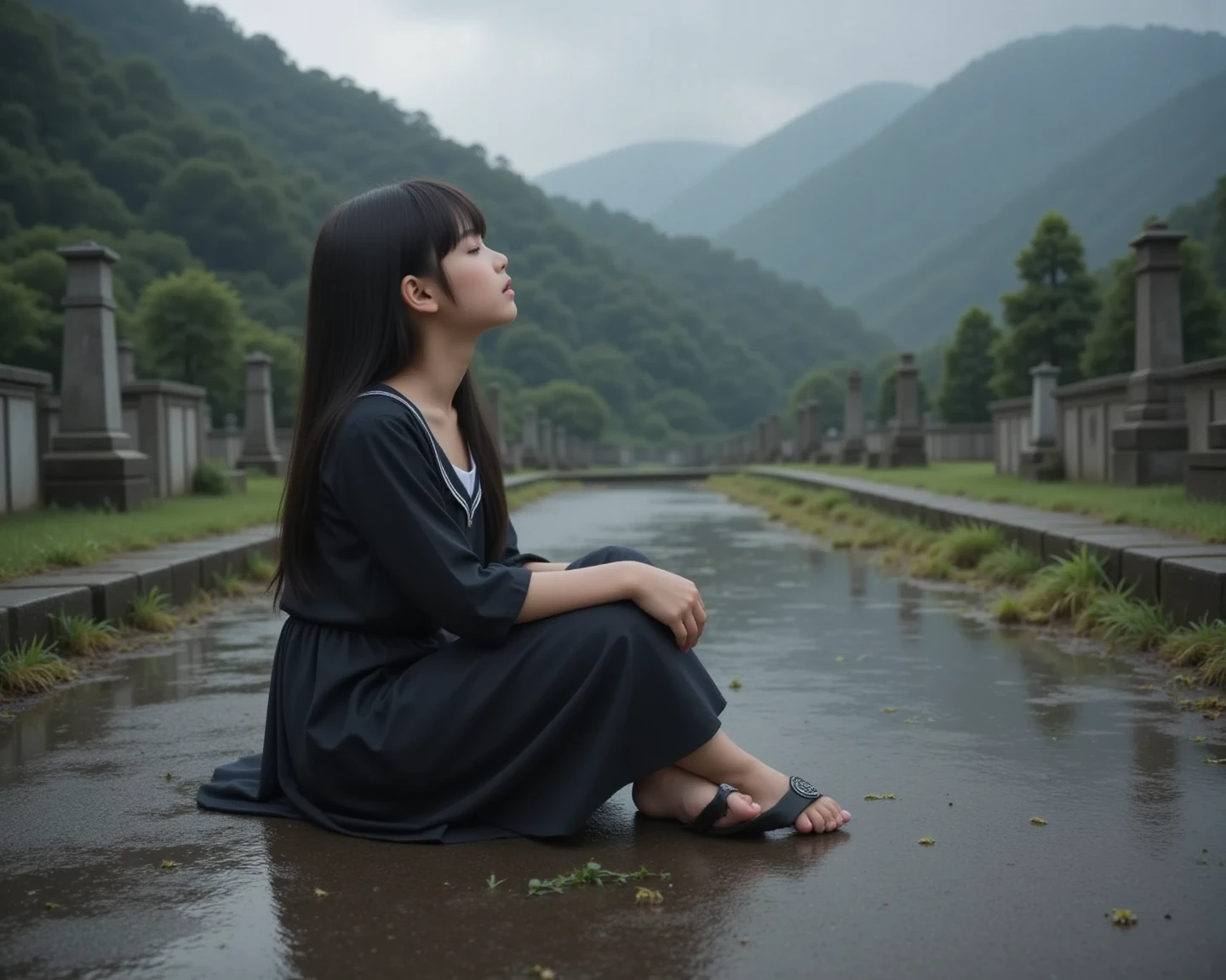 Realistic live action depiction、Western farewell ceremony scene - SeaArt AI