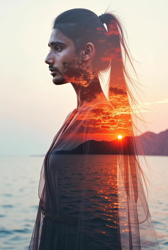 High quality, 8K Ultra HD, A beautiful double exposure that combines an ...