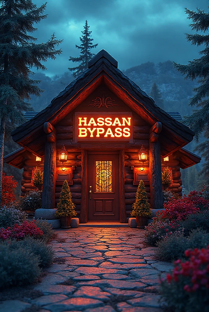 Create log type image with the name of "Hassan Bypass" with vip colour ...