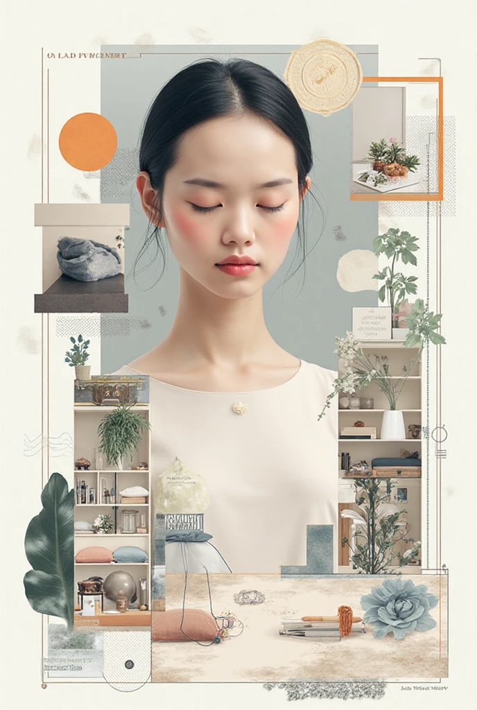 Collage: Cleanliness in my certified life environment - SeaArt AI