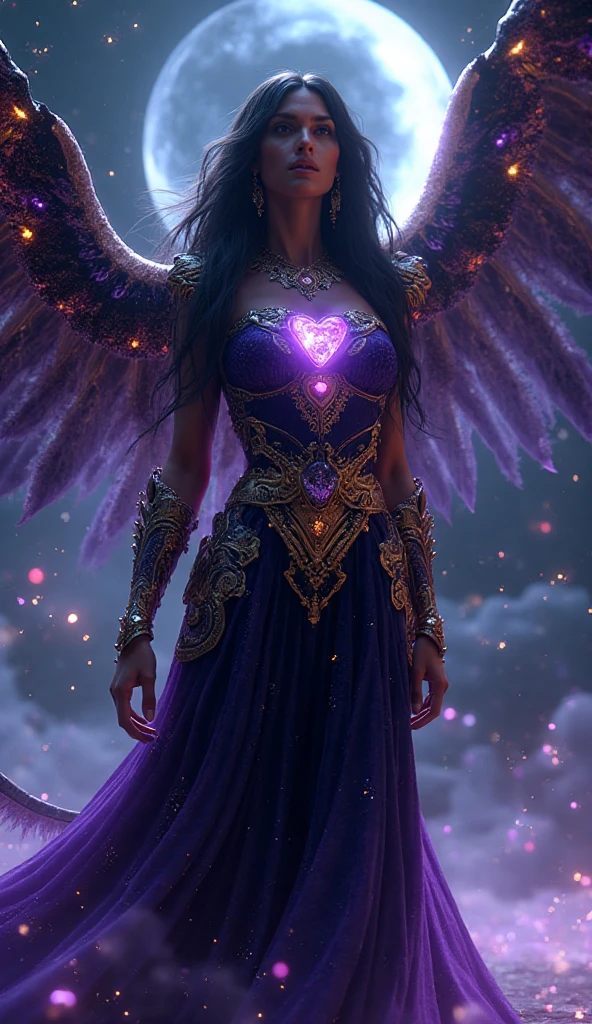 Ultra-realistic full-body cinematic portrait of Kiara Nova embodying ...