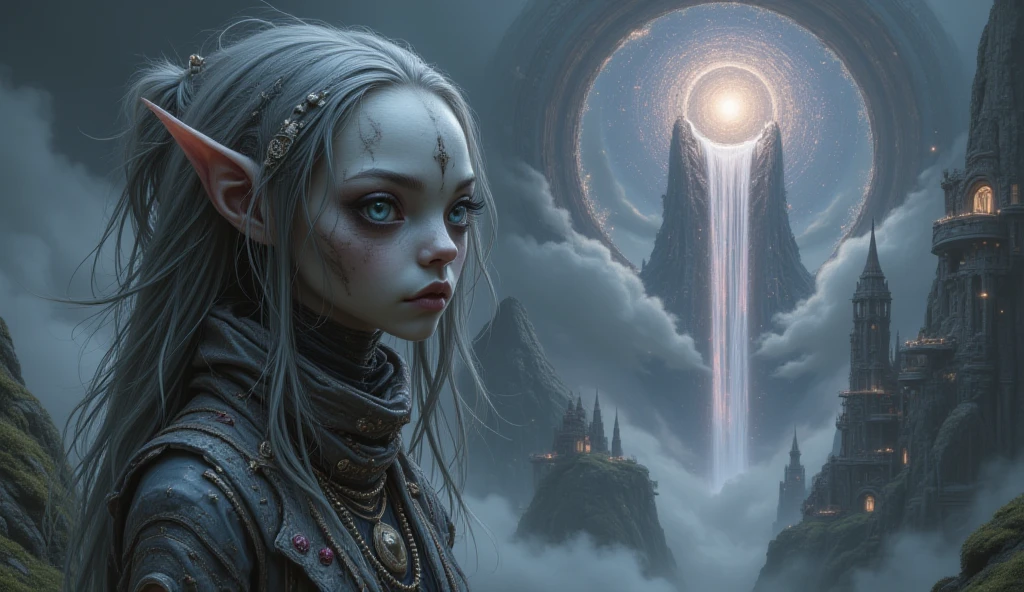 Full body shot,beggar fairy Entity,native space citizen ,Technicolor ...