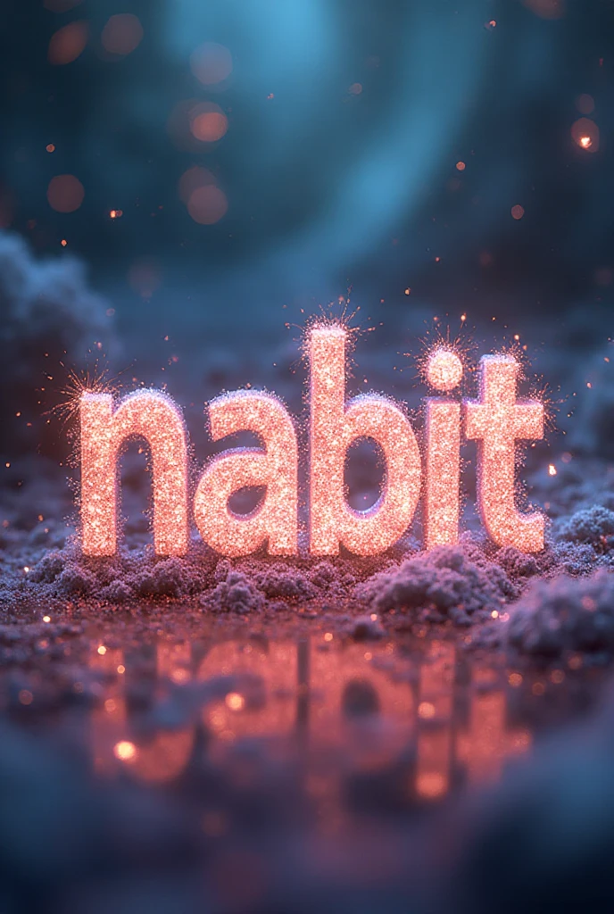 Nabit with sparkles in the letters - SeaArt AI