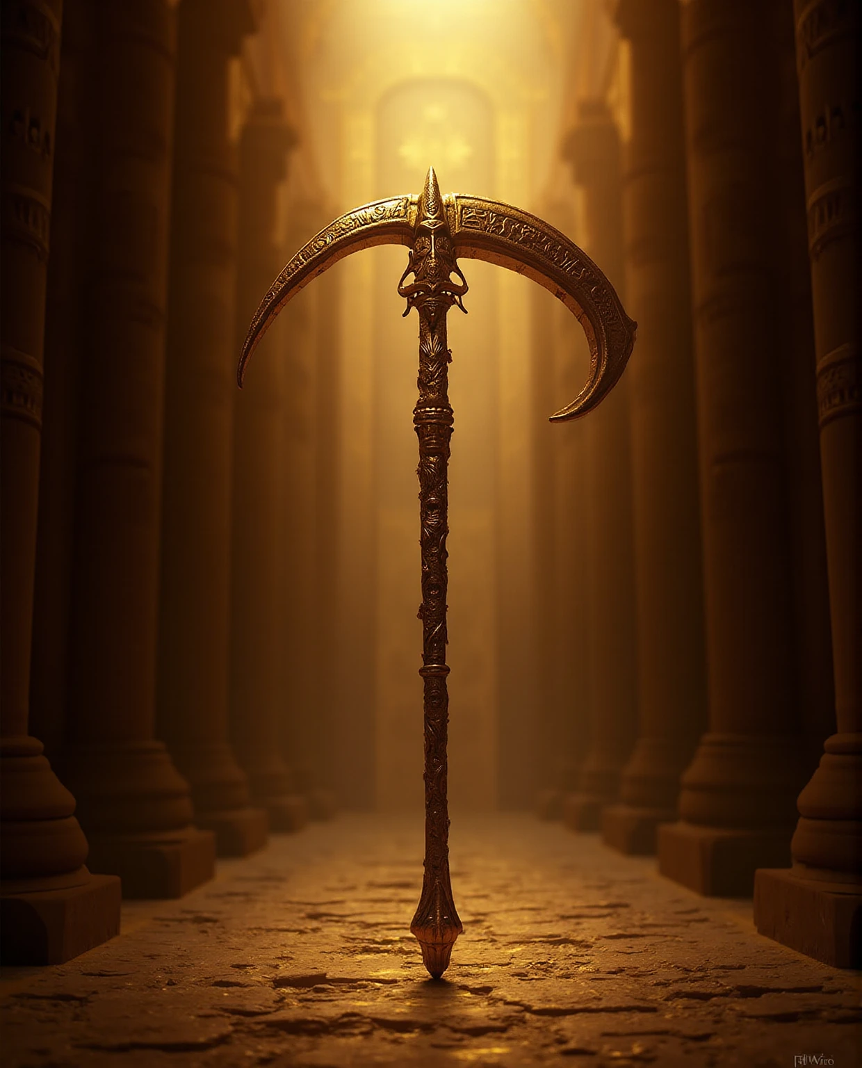 A realistic depiction of "The Scythe" from the Lenormand oracle - SeaArt AI