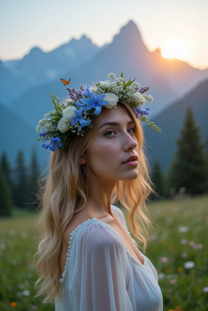 High Quality, masterpiece, ultra high definition, Mountain scenery ...