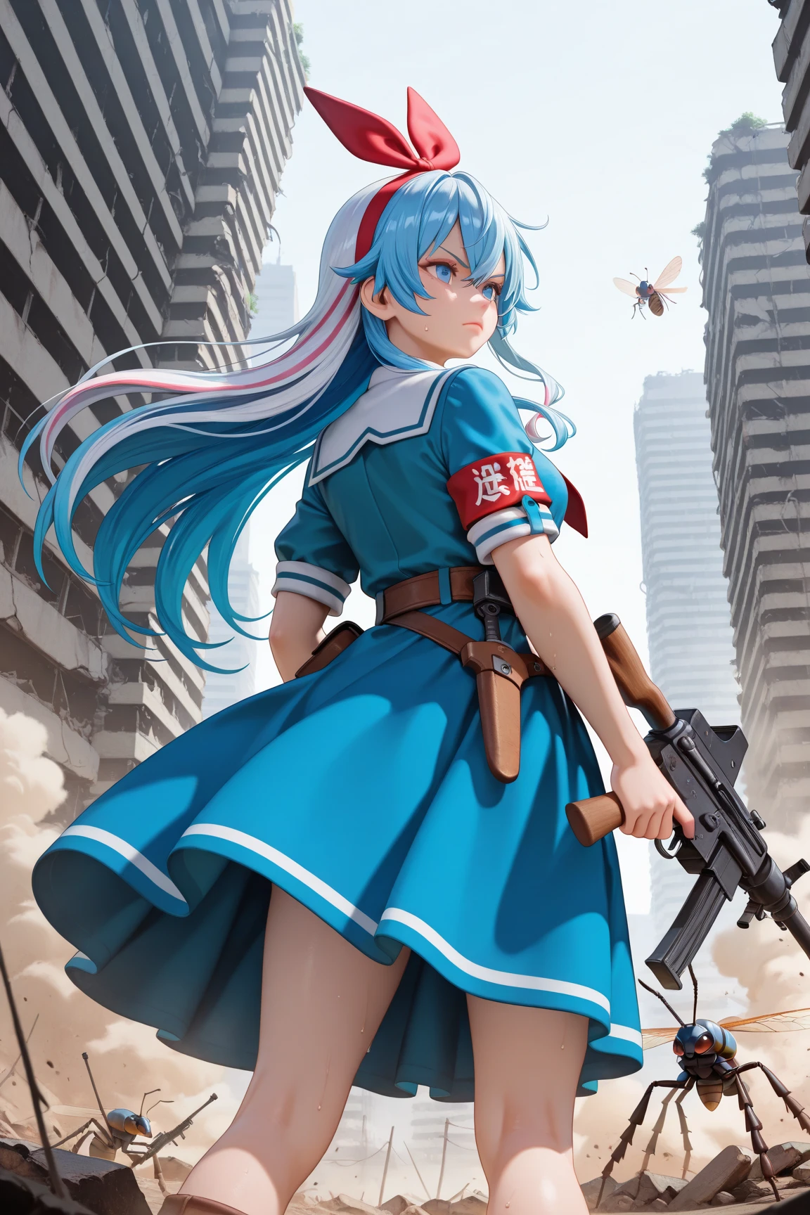 地球を侵略しに来たアリ騎兵団と戦闘を開始するうみーか