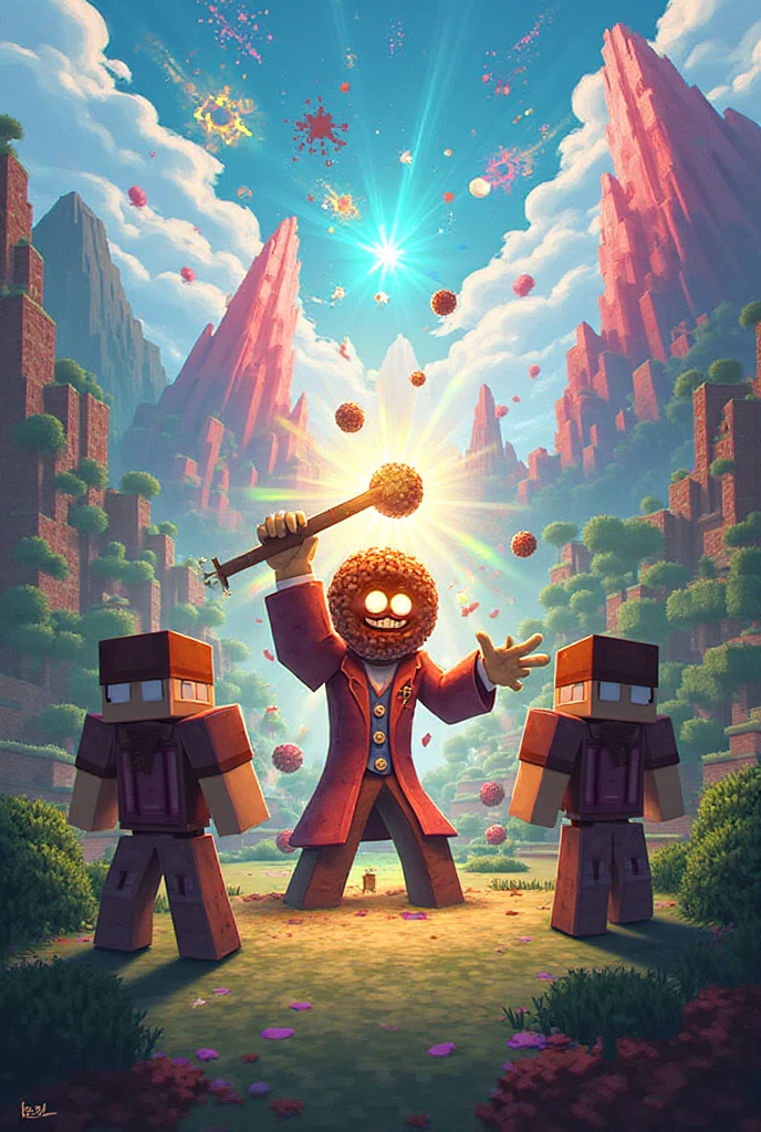 Dr Donut gets a command block stick and fight with players with command ...
