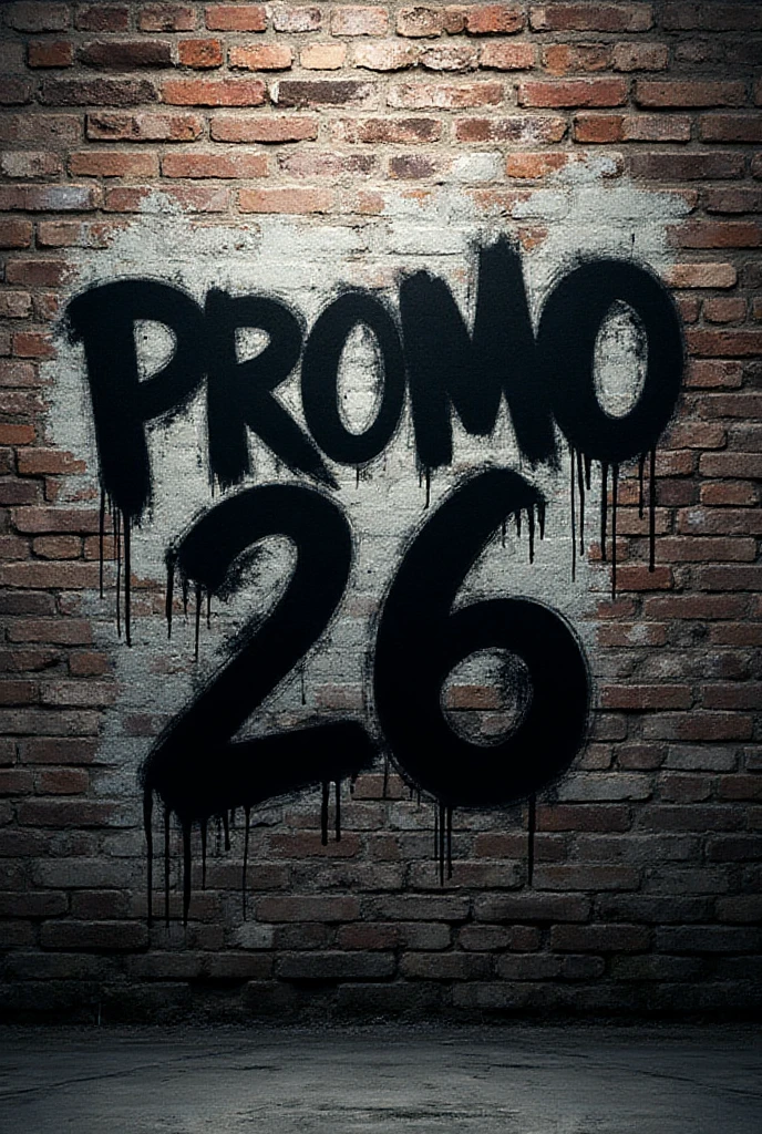 Create a graffiti screen with a brick background and that the graffiti ...