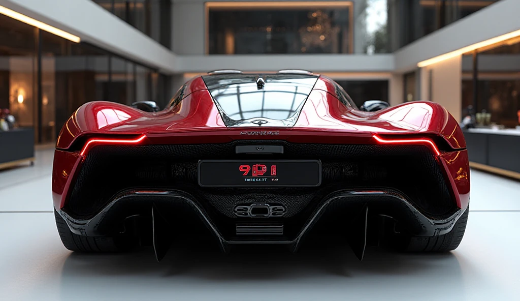 ""An ultra-realistic image of big(back) dual exhaust, view Aggressive ...