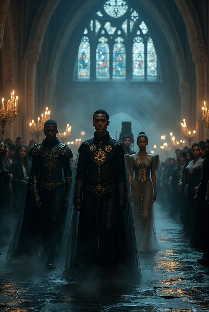 Hyper-realistic photograph of a fantastic Gothic parade taking place in ...