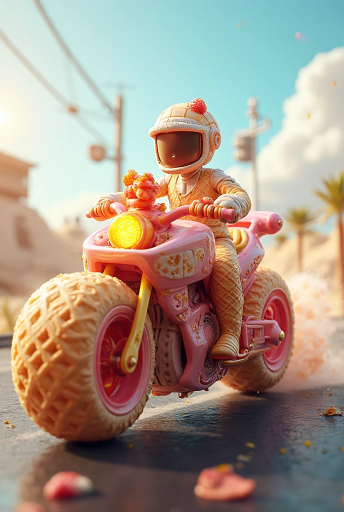 Sushi Speedster Create a realistic image of a futuristic motorcycle ...