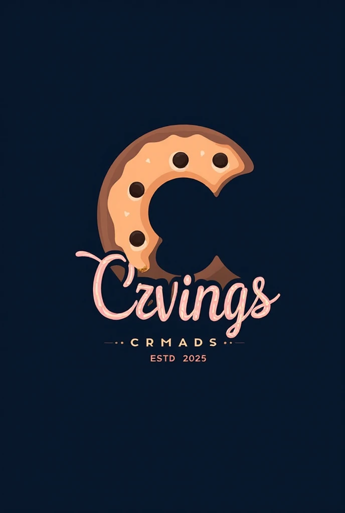 Create a logo for a small business named "Cravings" that sells homemade ...