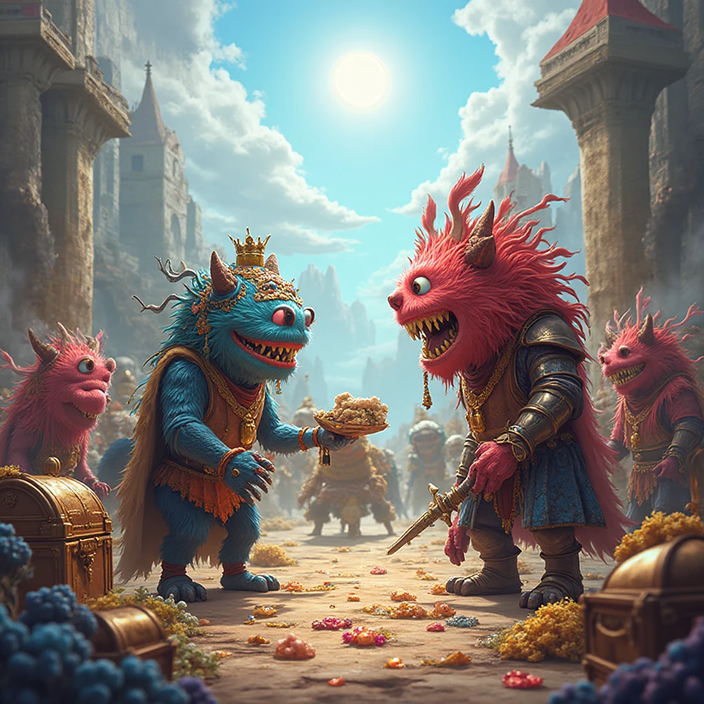 (masterpiece、Highest Quality、4K)、Weak monsters and brave people - SeaArt AI