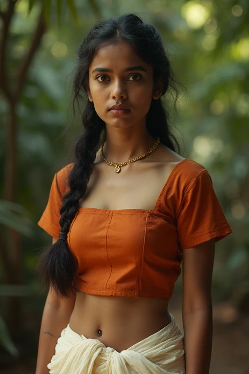 Cinematic, half-body portrait of a young South Indian actress - SeaArt AI