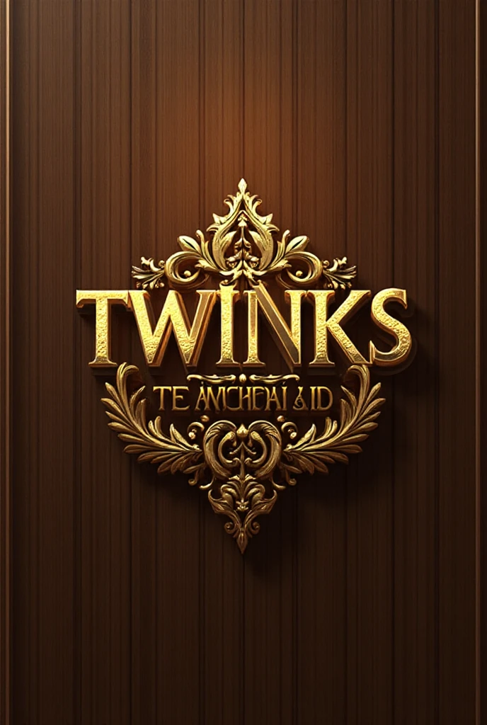 Create a luxury 3D fashion brand design similar to the sample style ...