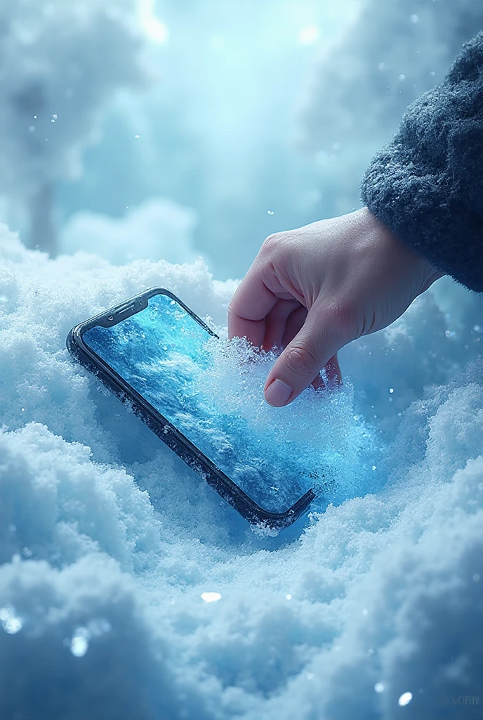Remove the frozen phone - SeaArt AI