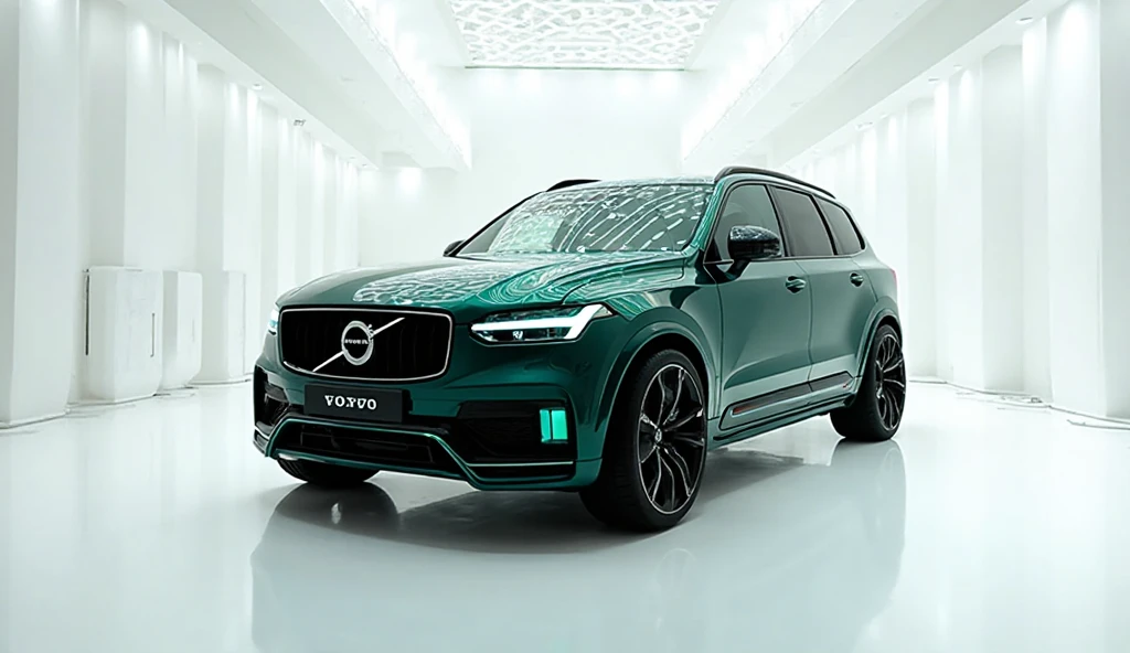 A captivating and futuristic image of Volvo XC90 2026 takes center ...