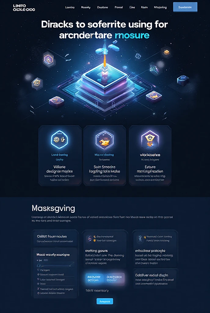 Create a stuuning here section for the website landing page which ...