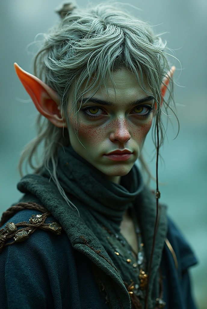 Male sea elf ~45 years old (by elven standards, a young adult - SeaArt AI